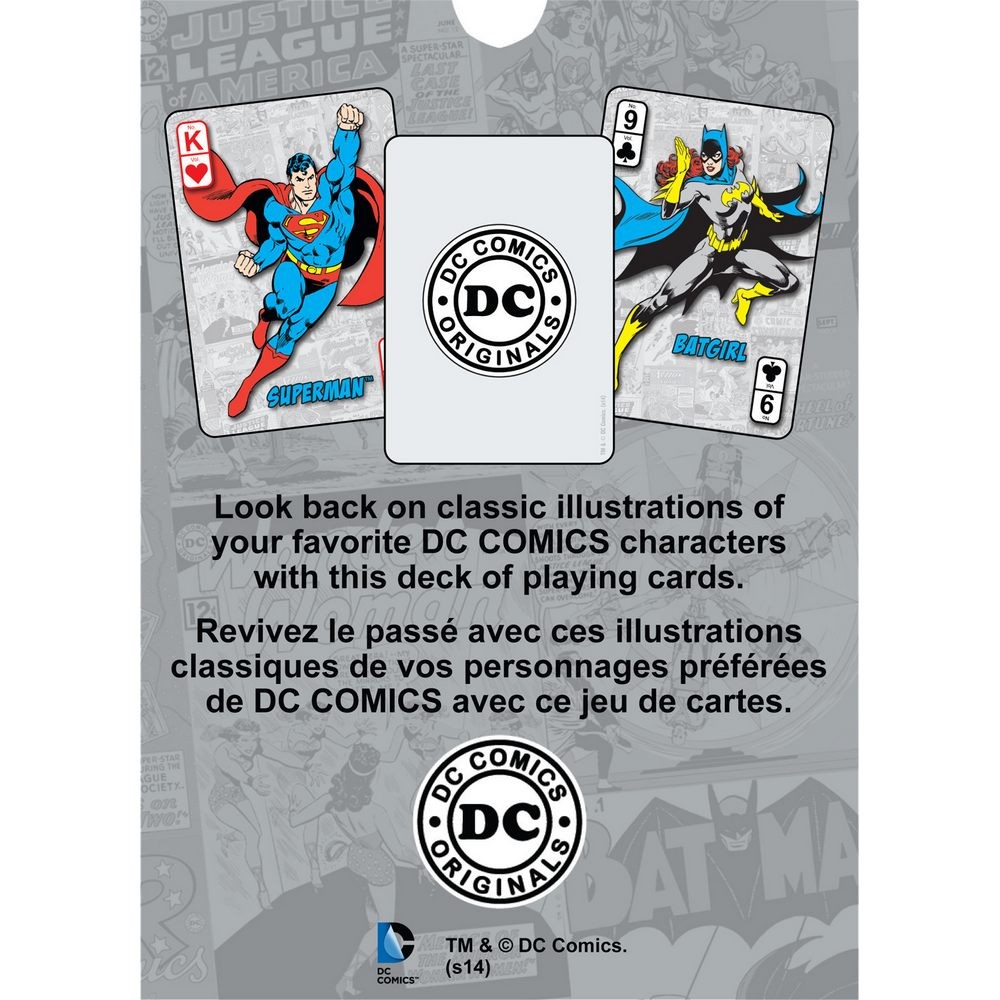 DC Comics Retro Characters Playing Cards